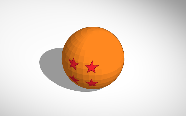 3D design Dragon Ball - Tinkercad