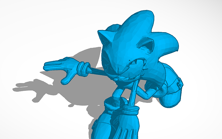 3D design sonic - Tinkercad
