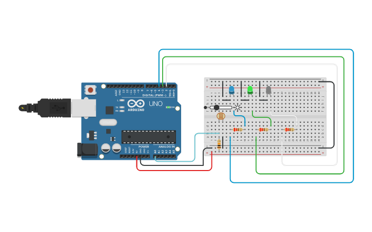 Circuit Design Arduino Con 3 Led Tinkercad 6604