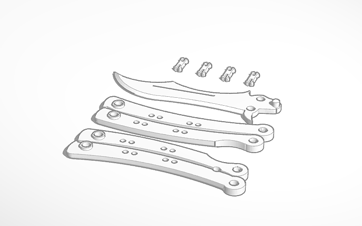 3D design Cool CSGO Balisong | Tinkercad
