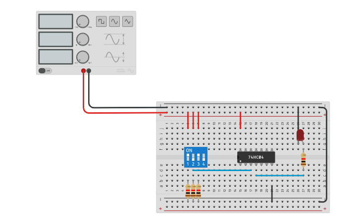 Circuit design Circuito mapa karnaugh Corregido | Tinkercad
