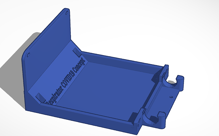 3D design Base_R2_Respirator_COVID19_Concept | Tinkercad