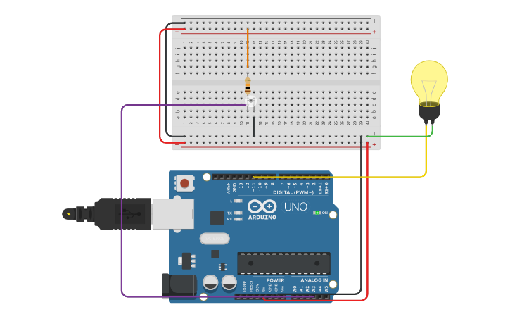 Circuit design Sensor de luz - Tinkercad