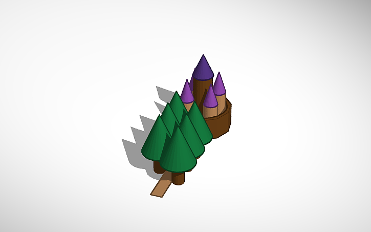 3D design Castle Path - Tinkercad
