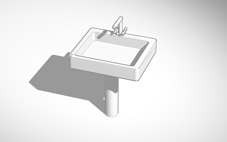 3D design Sink - Tinkercad