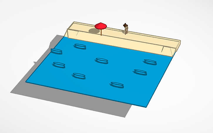 3D design Beach - Tinkercad