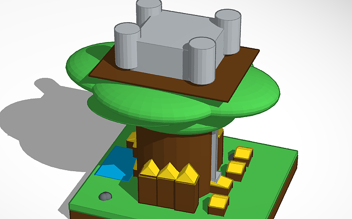 3D design tree village | Tinkercad