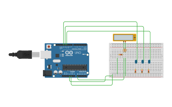 Circuit design L011-Exercicio_1 - Tinkercad