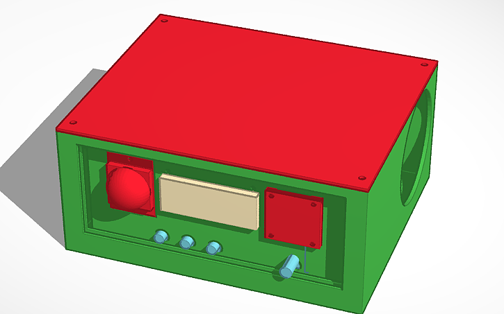 3D design radio_rpi | Tinkercad