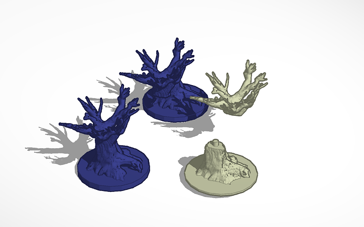 3D design Tree form 2 (based) - Tinkercad