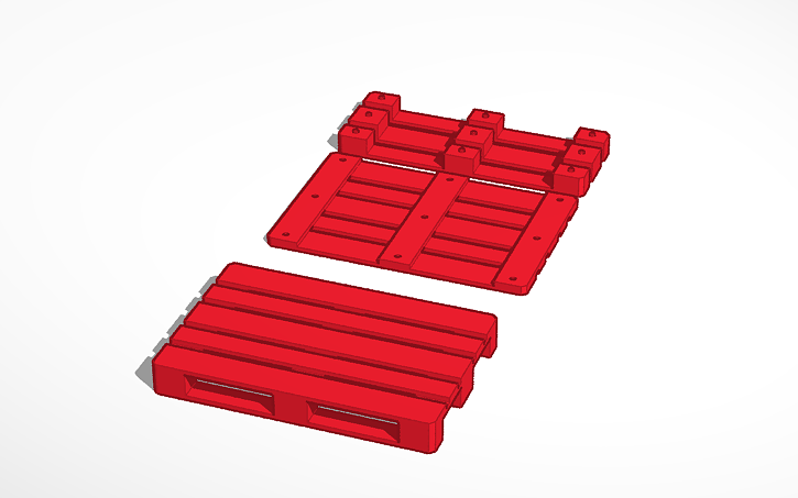 3D design PALLET EUR-EPAL 1/10 | Tinkercad