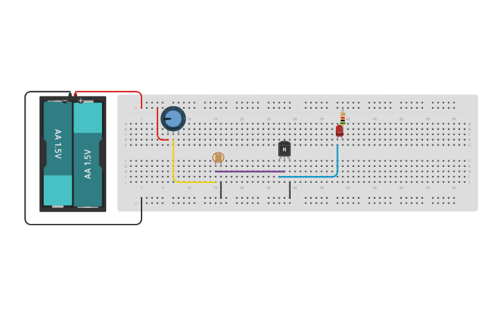 Circuit design Resistencia variable Hinojosa Hidalgo - Tinkercad