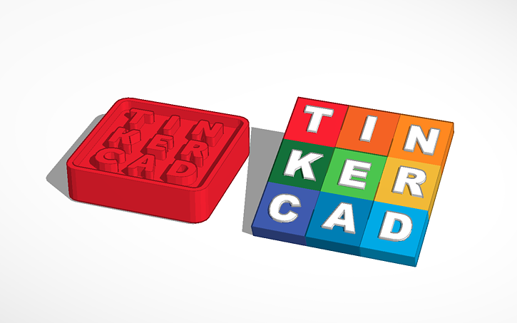 3D design Difference of tinkercad signs - Tinkercad