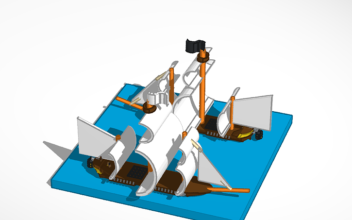 3D design boat battel | Tinkercad