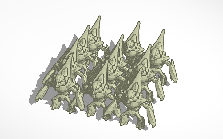 3D design grunt army - Tinkercad
