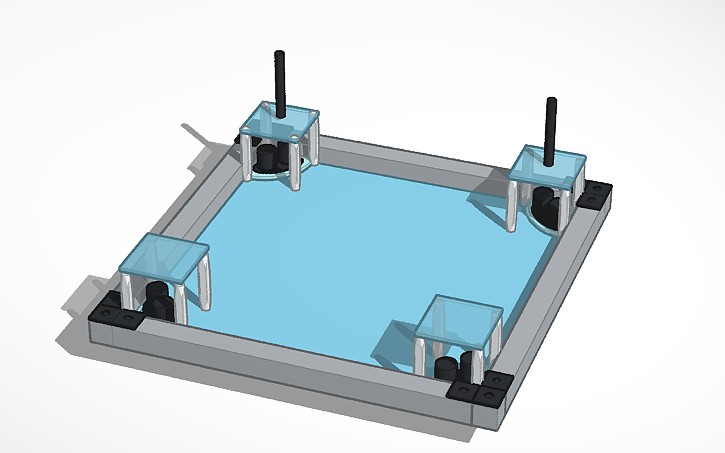 3D design Swerve Drive Bot Concept - Tinkercad