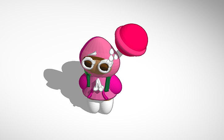 3D design Strawberry cookie - Tinkercad