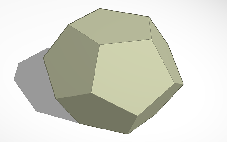 3D design dodecaedro - Tinkercad