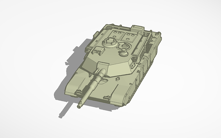 3D design M1A2 Abrams - Tinkercad