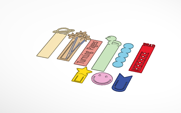 3D design Bookmarks - Tinkercad