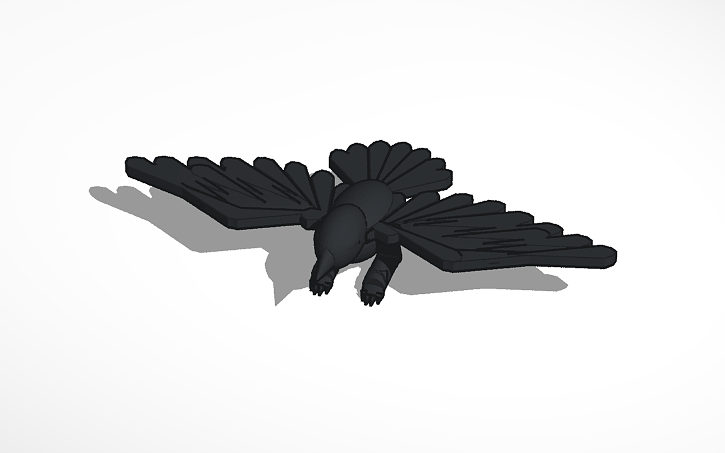 3D design Bird Flying - Tinkercad