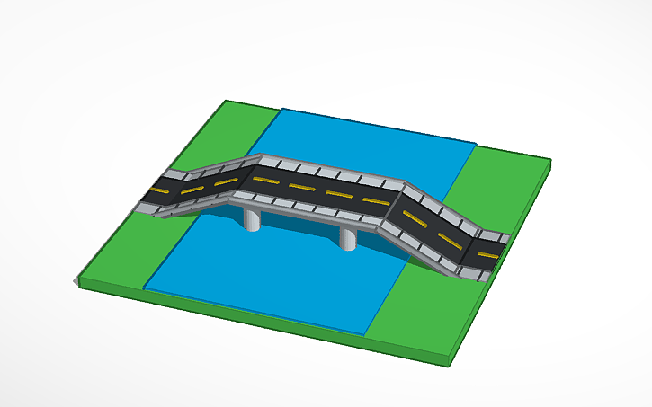 3D design Bridge - Tinkercad