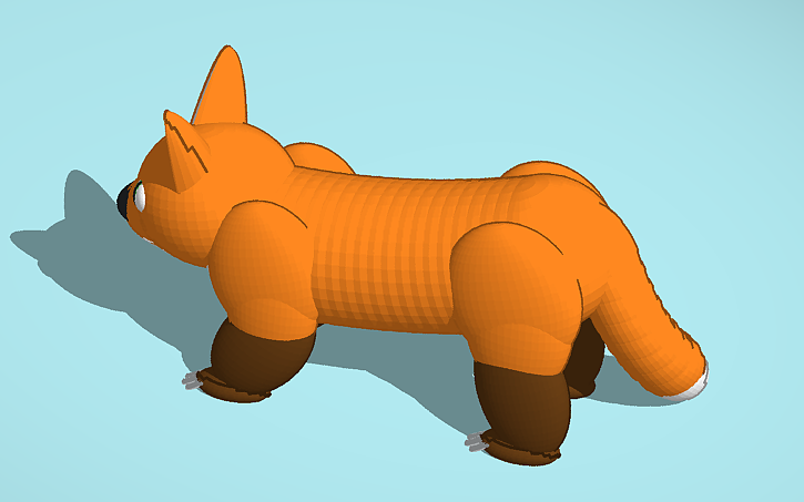 3D design Fox - Tinkercad