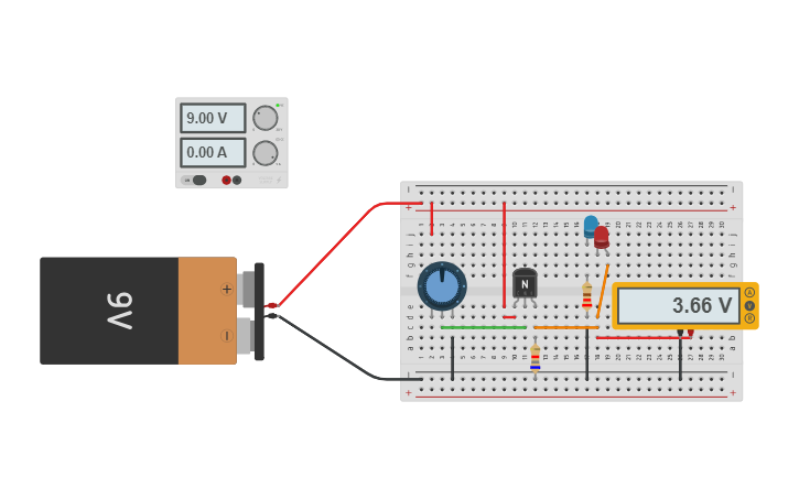 Circuit design FUENTE DE VOLTAJE - Tinkercad