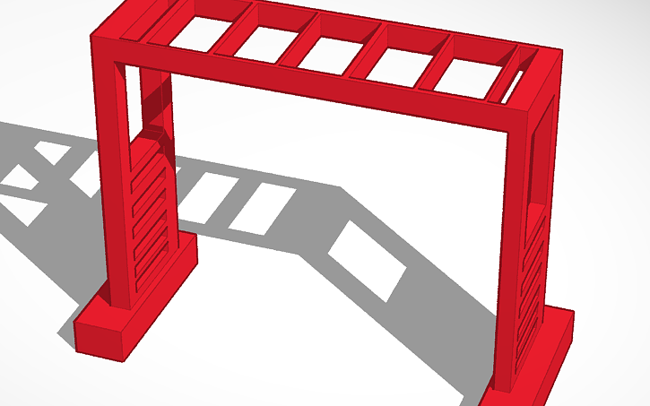 3D design Makiahs Playground monkey bars one - Tinkercad