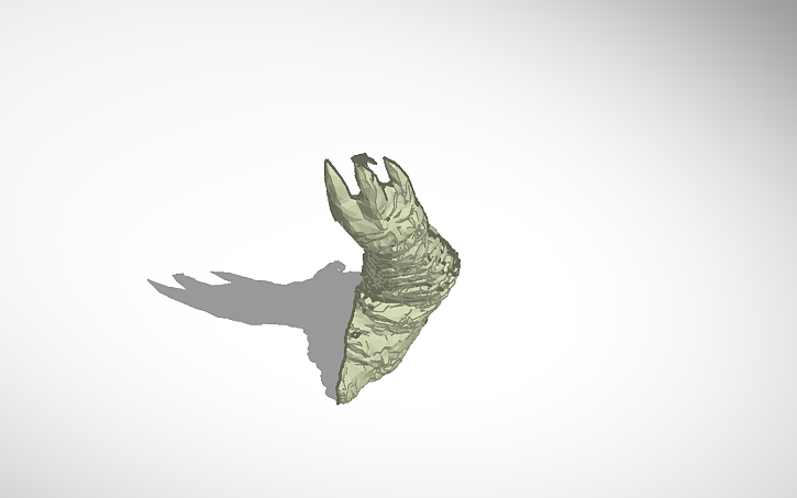 3D design Godzilla arm - Tinkercad