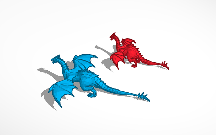 3D design dragons - Tinkercad