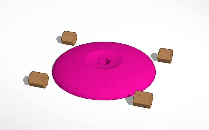 3D design Hex gear sphere base - Tinkercad