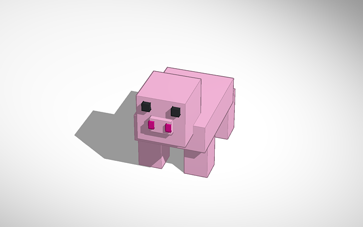 3D design Minecraft Pig | Tinkercad