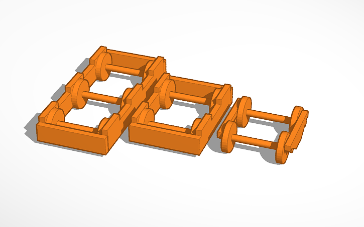 3D design bogies - Tinkercad