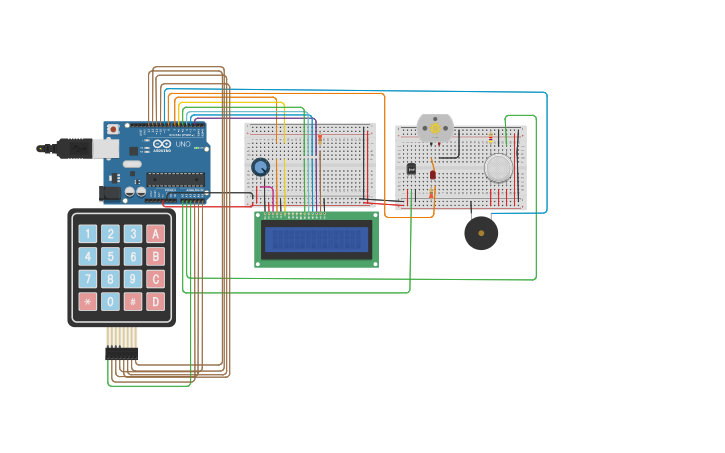 Circuit design sensores - Tinkercad