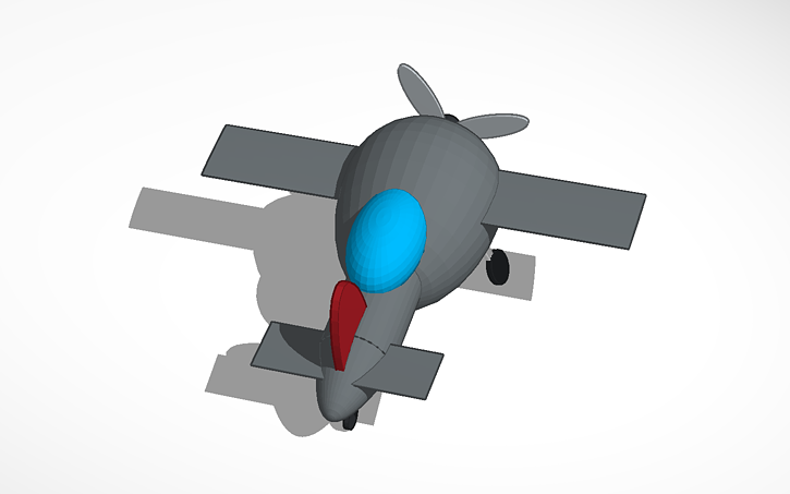 3D design Easter Egg challenge: Cartoony egg warplane - Tinkercad