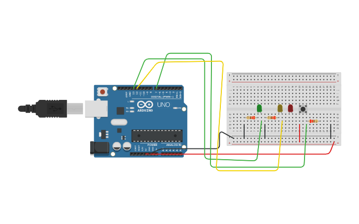 Circuit design Mi primer Circuito Arduino_Beatriz 2B | Tinkercad