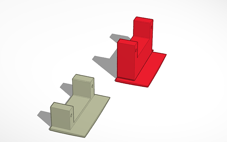 3D design Support servo R2 - Tinkercad