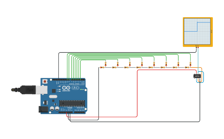 Circuit design Digital Signal Generator - Tinkercad