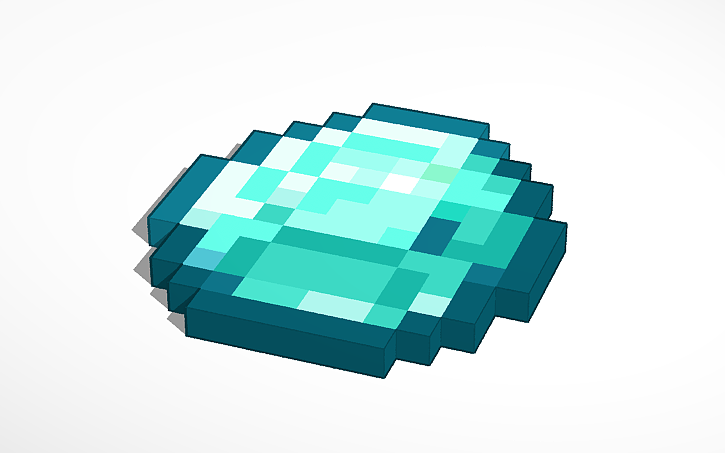 3D design minecraft diamond - Tinkercad