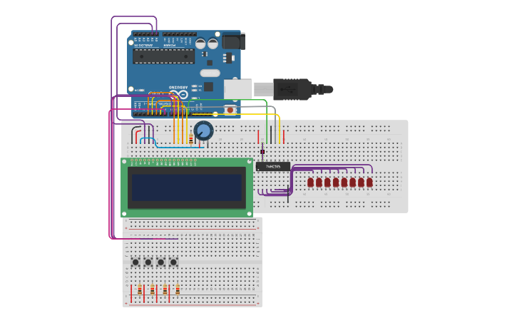 Circuit design Mood lighting - Tinkercad