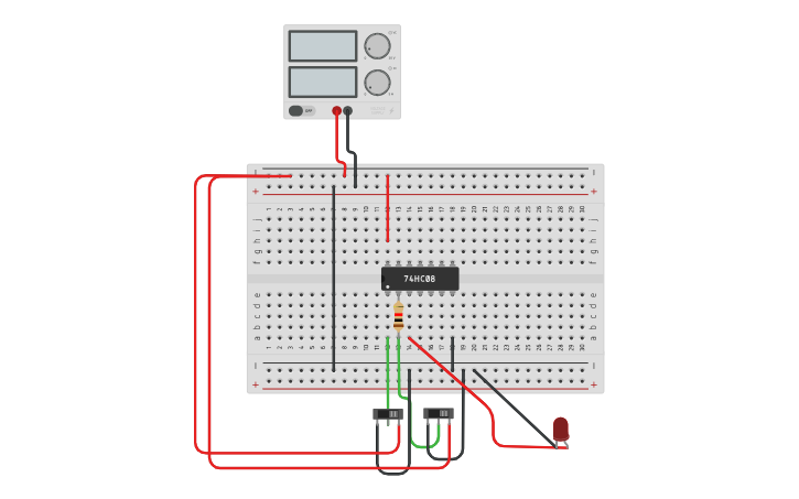 Circuit design K-Maps - Tinkercad