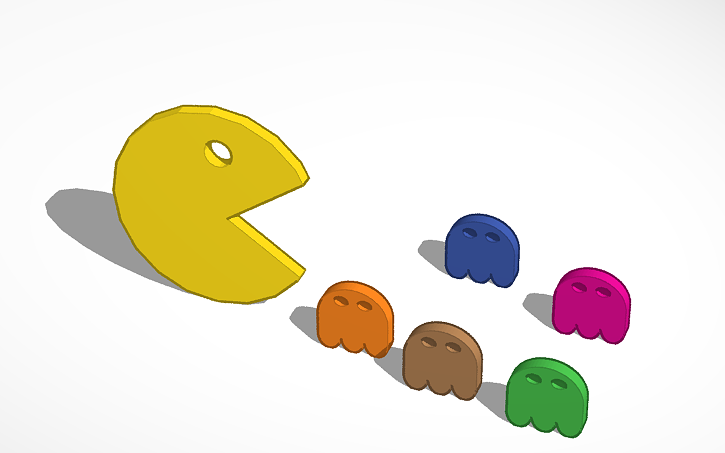 3D design Pacman | Tinkercad