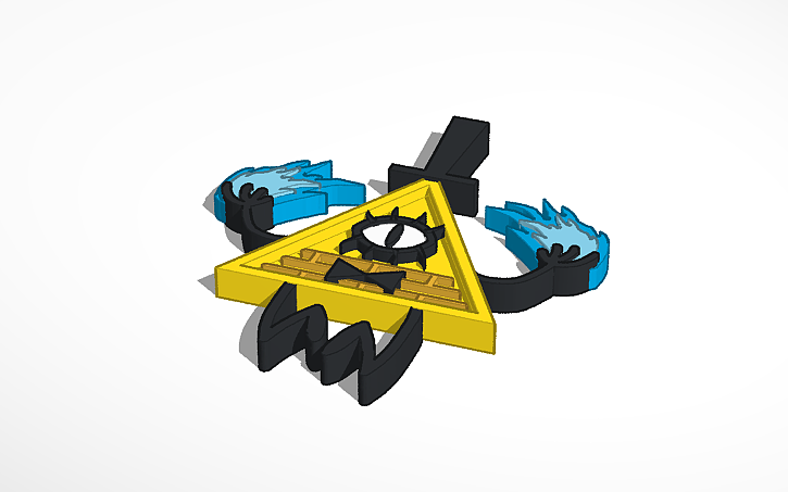 3D design Bill Cipher Adapted for 3D printing - Tinkercad