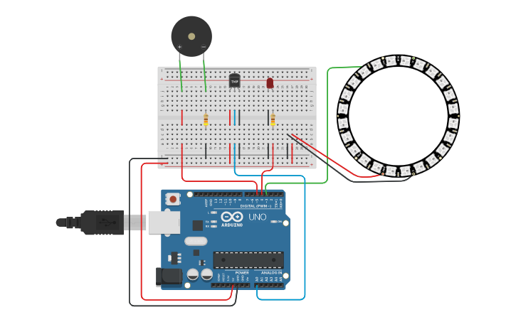 Circuit design WP4_Exercise_3 - Tinkercad