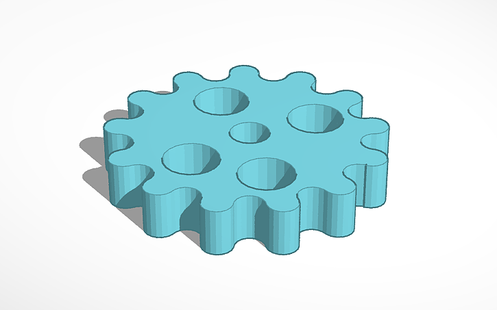 3D design Automatic Gear - Tinkercad