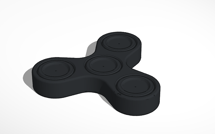 3D design Fidget Spinner Working | Tinkercad