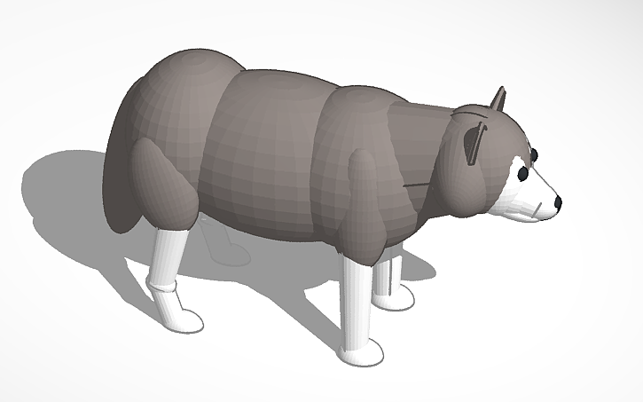 3D design Gray wolf | Tinkercad