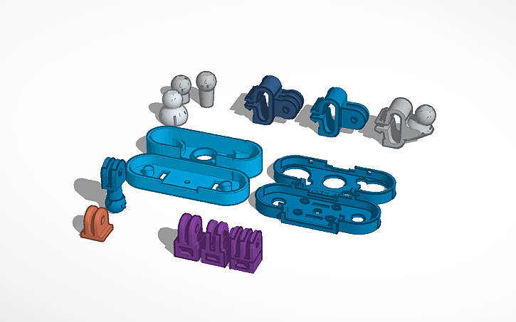 3d Design Gopro Ball Joint Raspi Cam Mounts Tinkercad