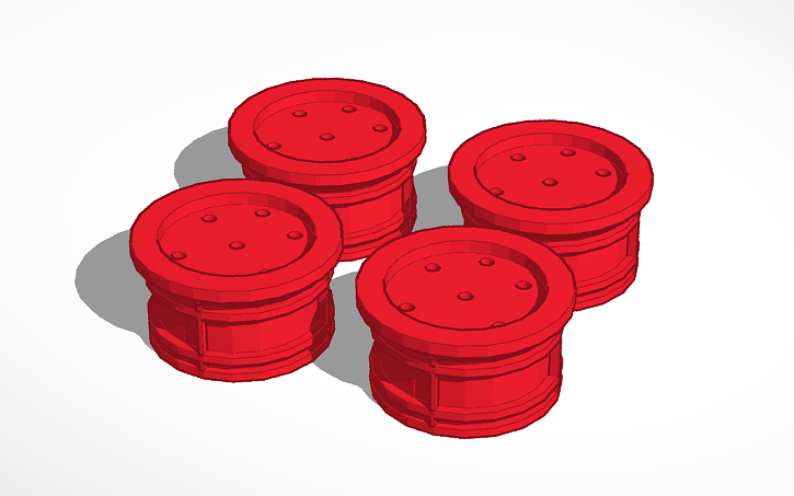 3D design sumo wheels - Tinkercad